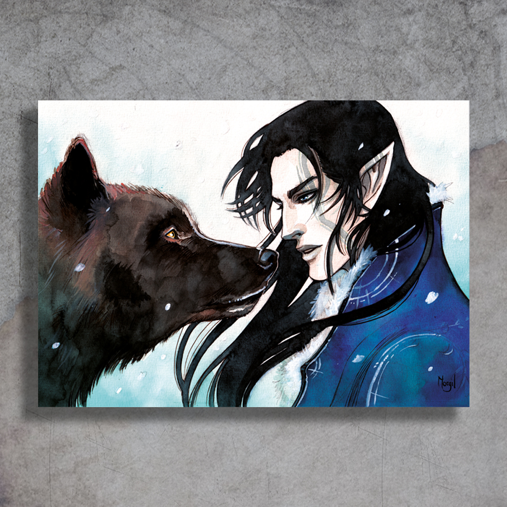 L'elfe et le loupAffiche - Morgil - Obsidiurrne